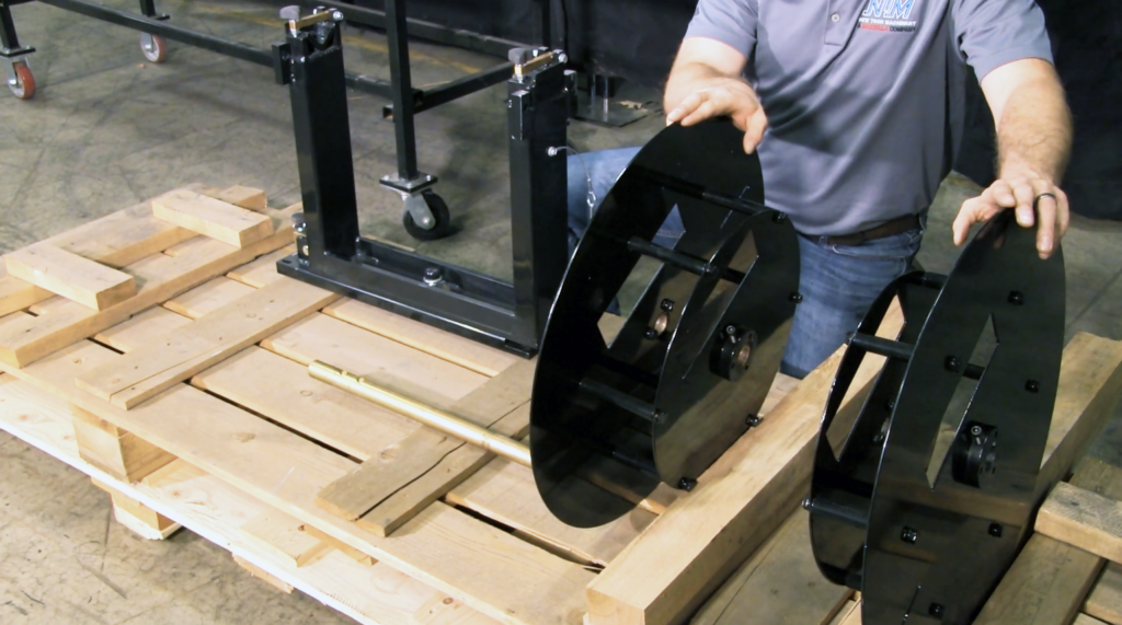 NTM Gutter Machine Component Installation: Turnstile & Reel