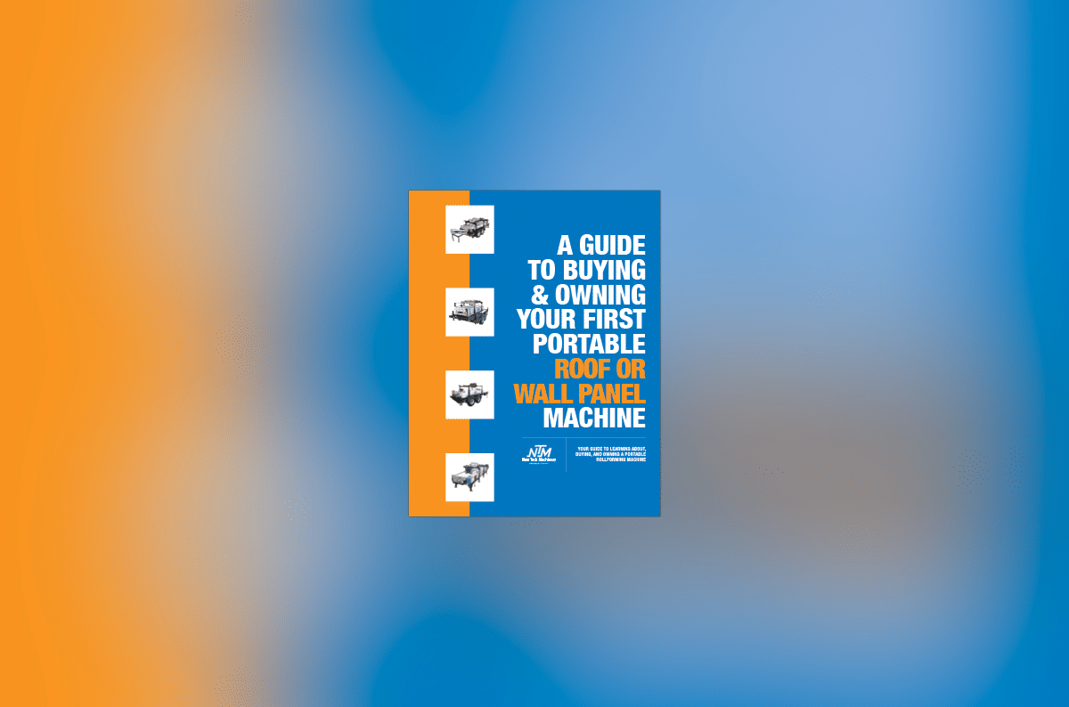 New Tech Machinery Publishes Portable Roof Panel Machine E-Book