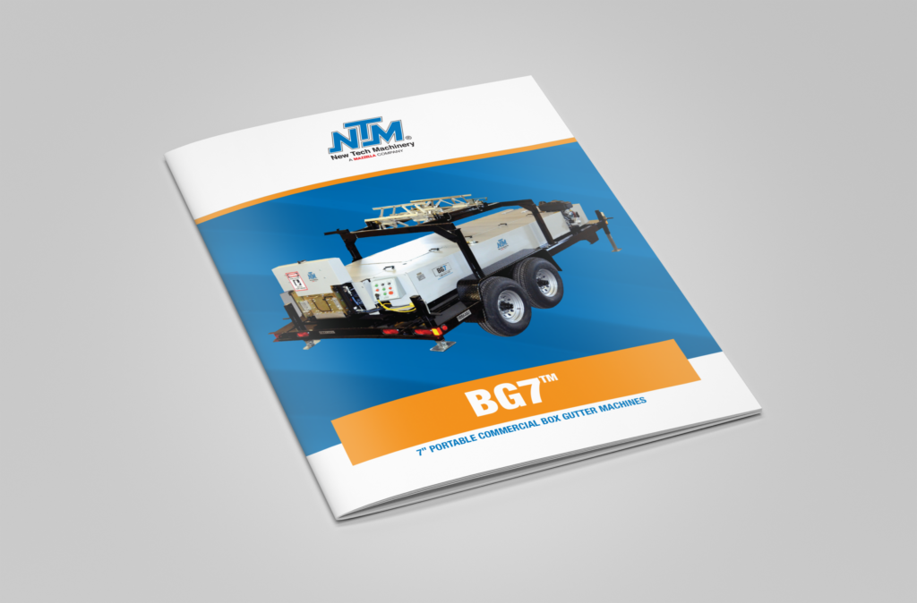BG7 Box Gutter Machine Brochure - New Tech Machinery
