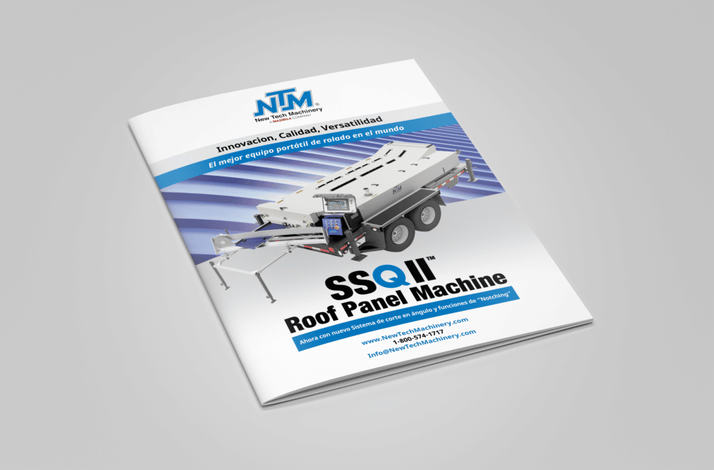 SSQ II MultiPro Roof Panel Machine Brochure - Spanish - New Tech Machinery