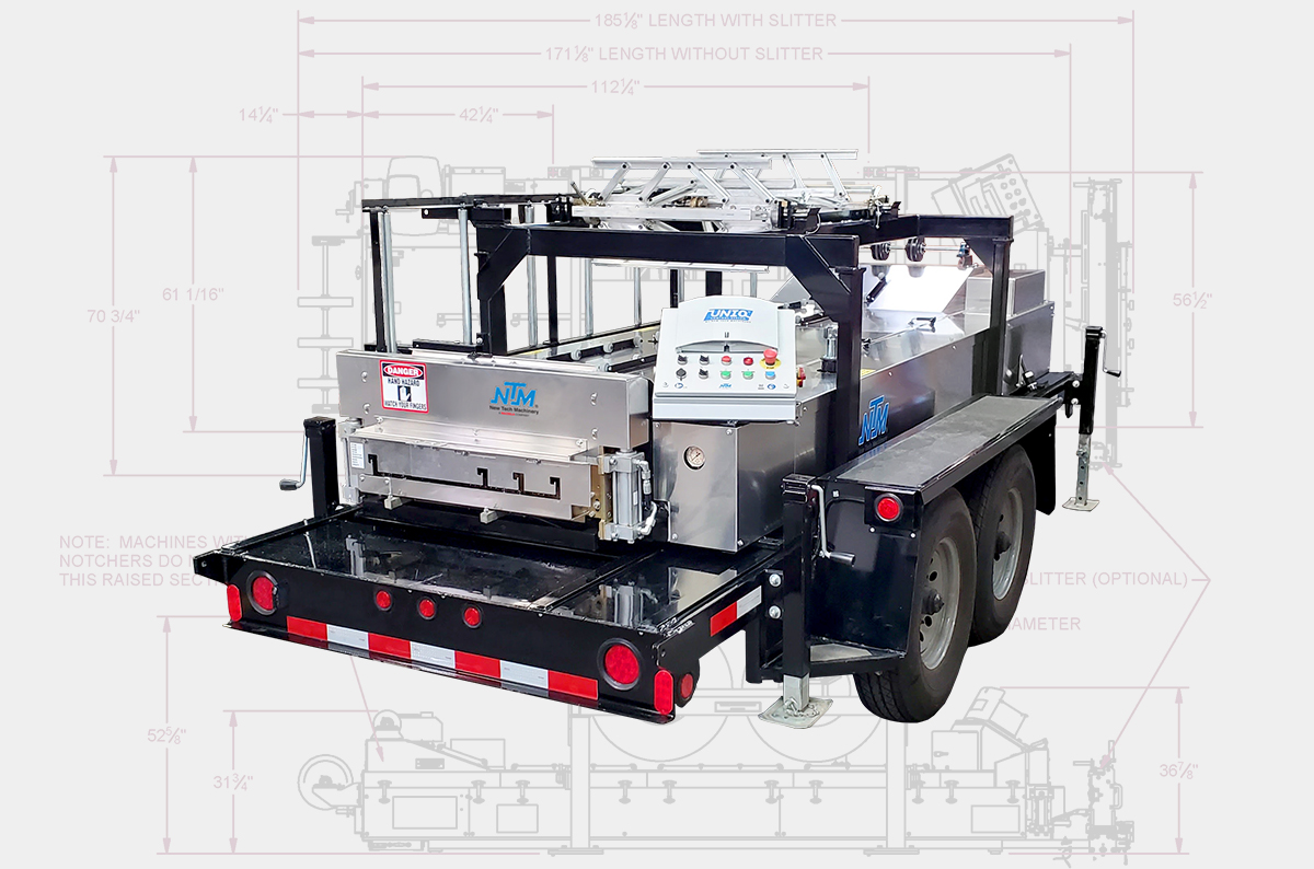Review of NTM Roof Panel Machine Footprint & Specs - New Tech Machinery