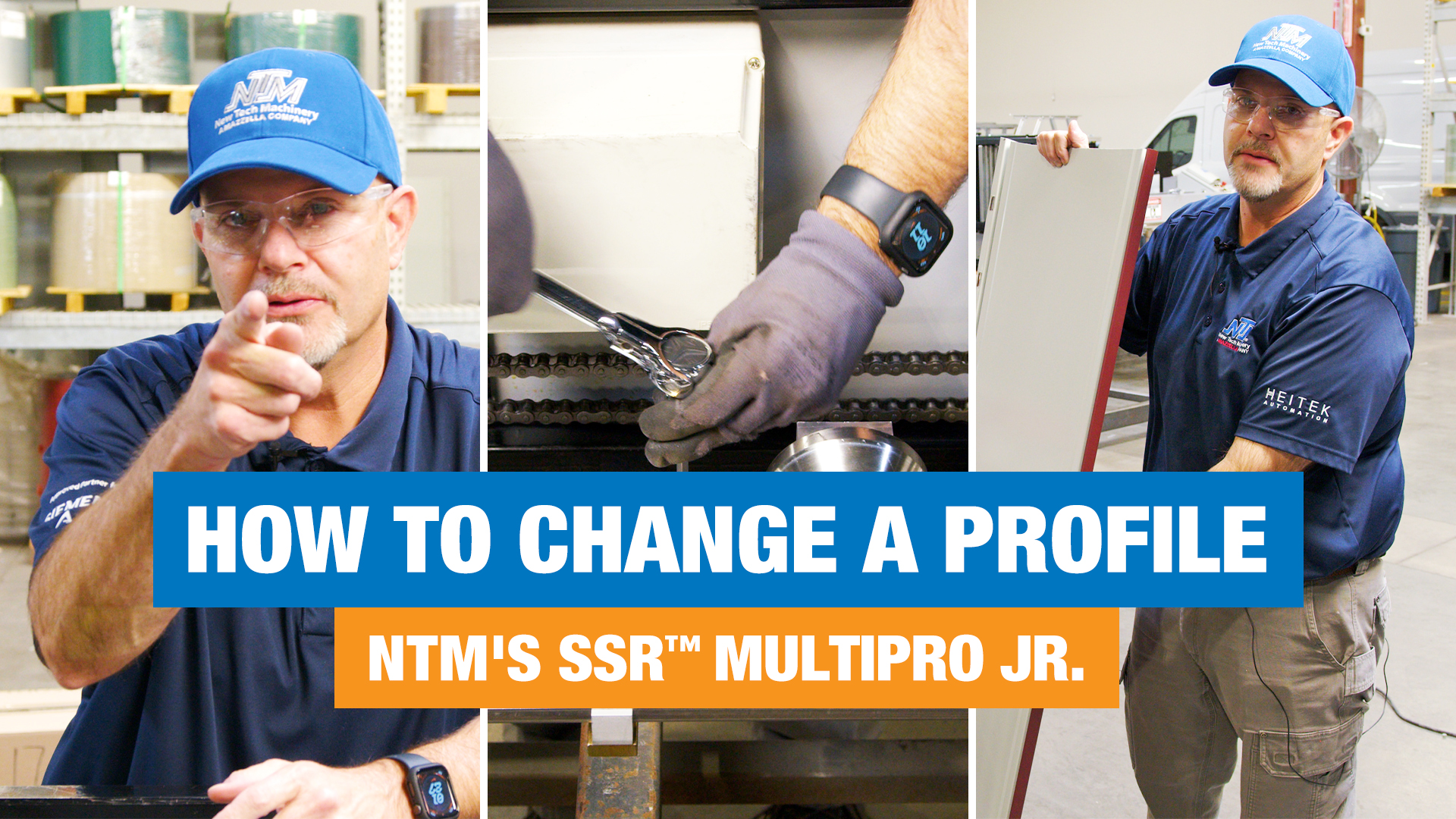 How To Change A Profile - New Tech Machinery's SSR™ MultiPro Jr.