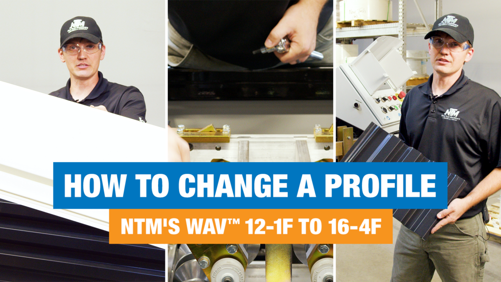 How To Change A Profile - NTM's WAV™ Machine 12-1F to 16-4F