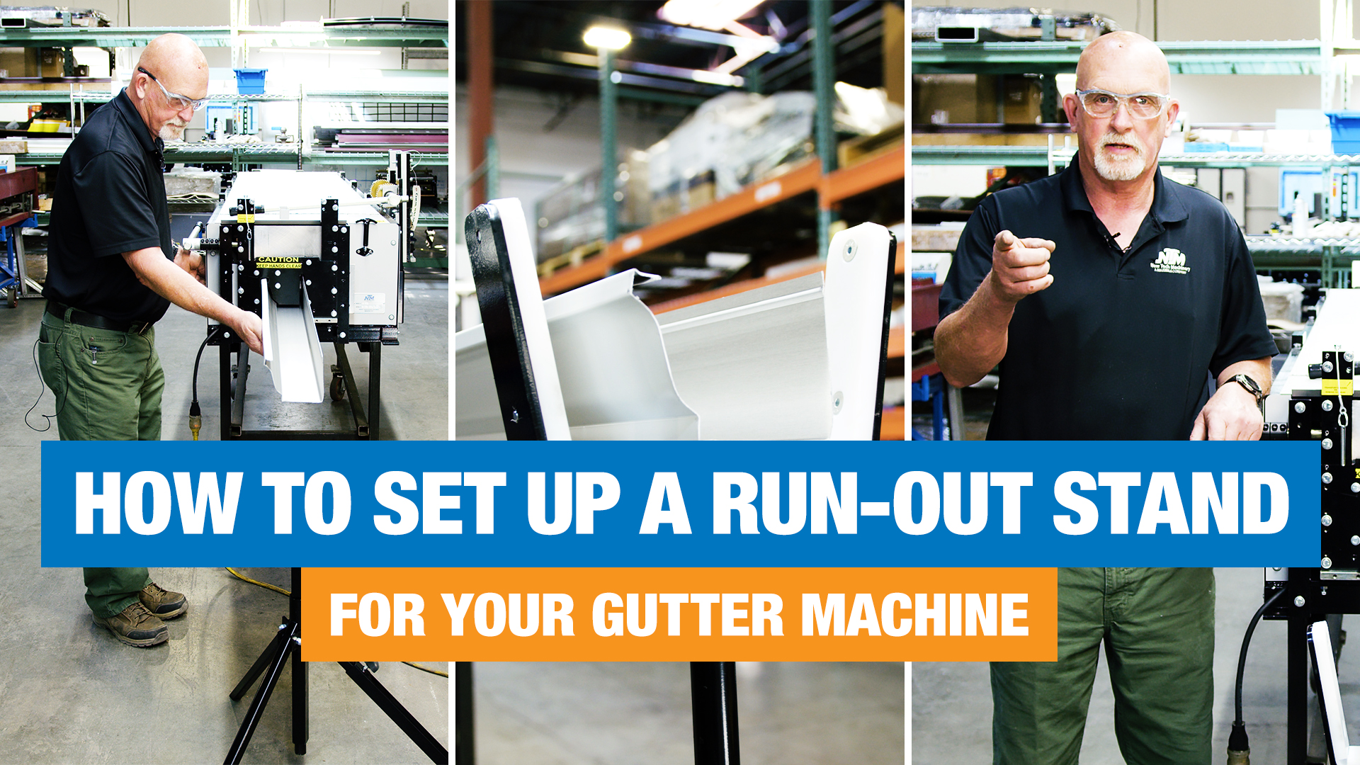 How To Set Up A Run-Out Stand For Your New Tech Machinery Gutter Machine
