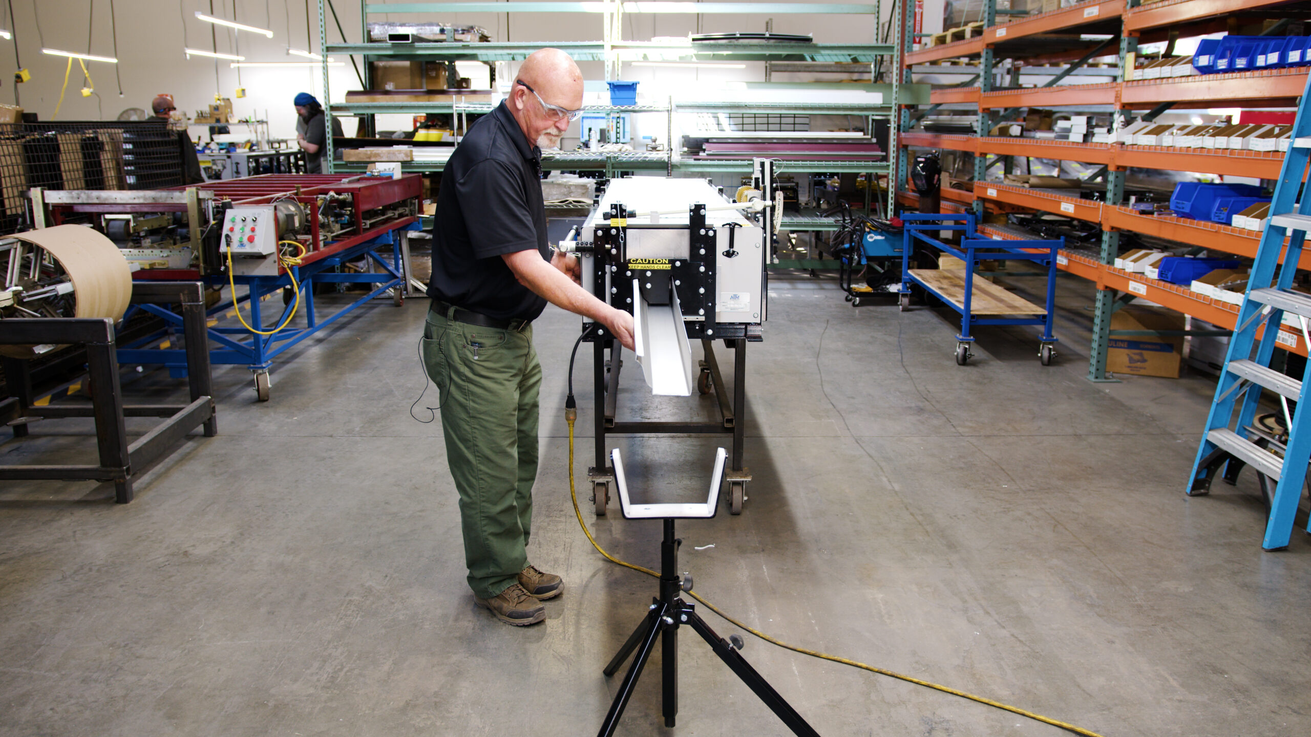 How to Set Up a Run-Out Stand for an NTM Gutter Machine