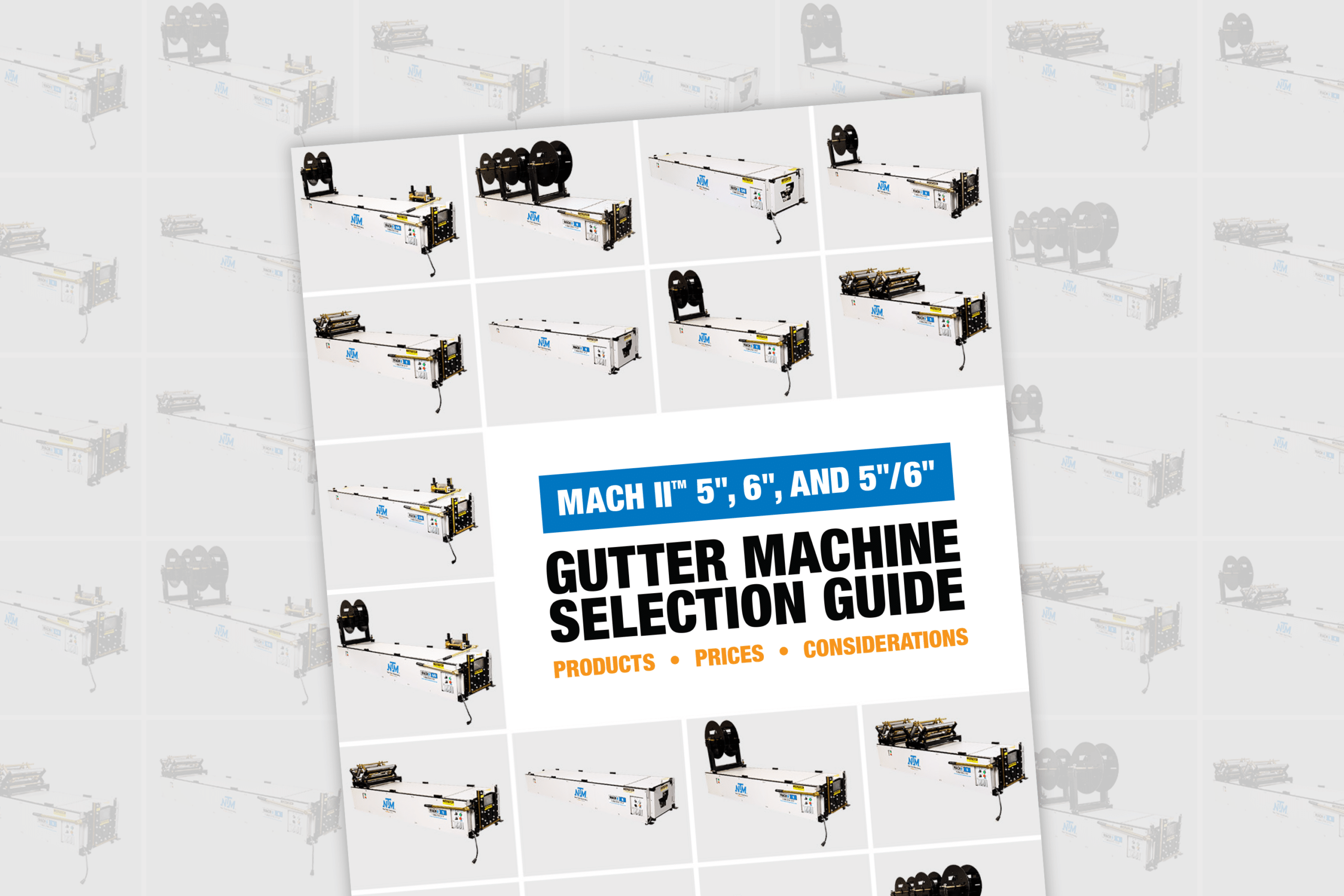 Portable Gutter Machine Selection Guide: Mach II 5", 6", and 5"/6" Combo - New Tech Machinery