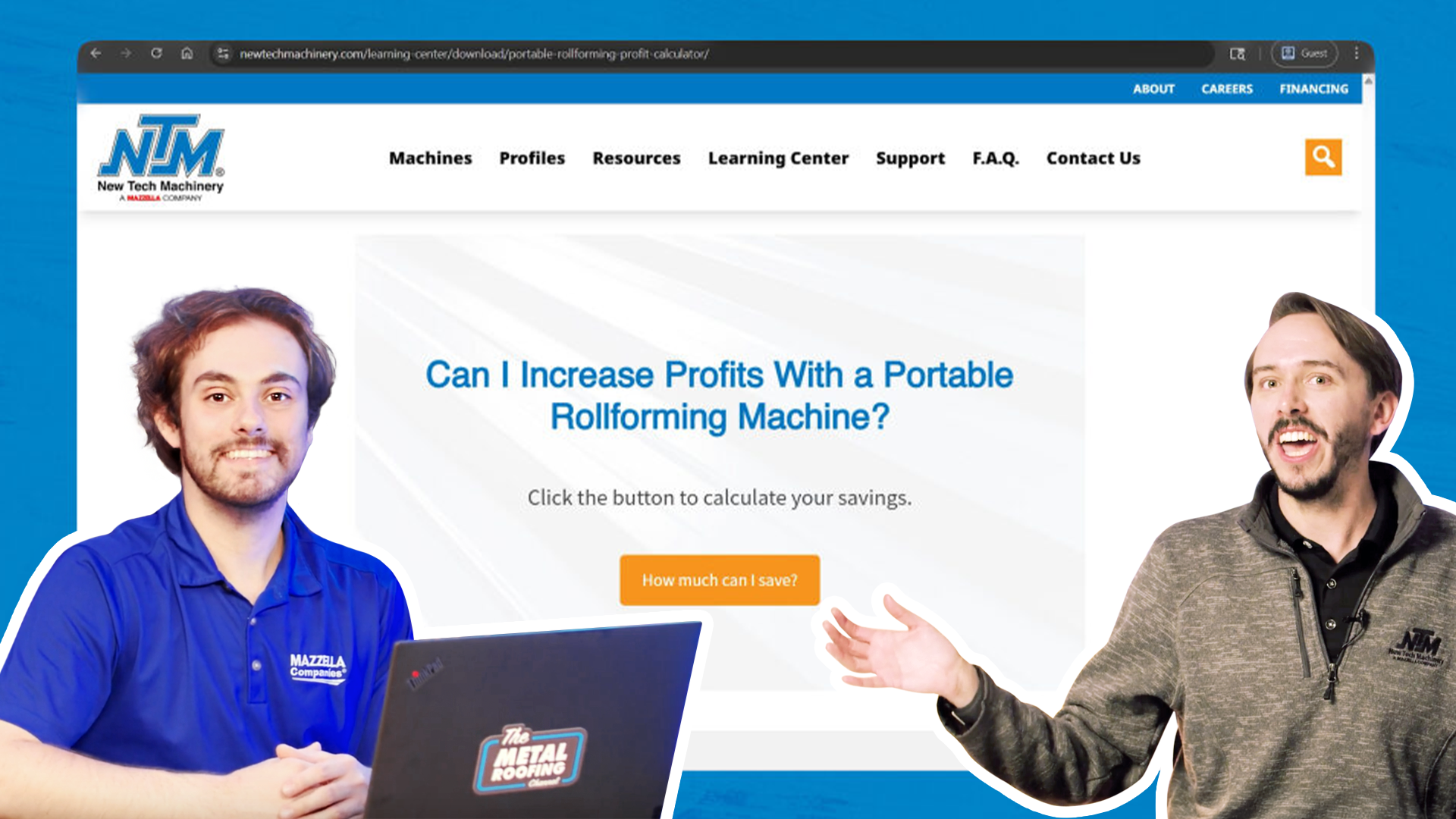 How To Use New Tech Machinery's Portable Rollforming Profit Calculator